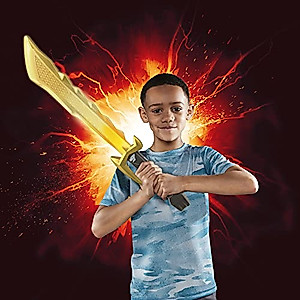 Power Rangers Dino Fury Megafury Saber, Toy Sword with Motion-Activated Light and Sound FX, Superhero Toys, Interactive Toys for 5 Year Old Boys and Girls and Up