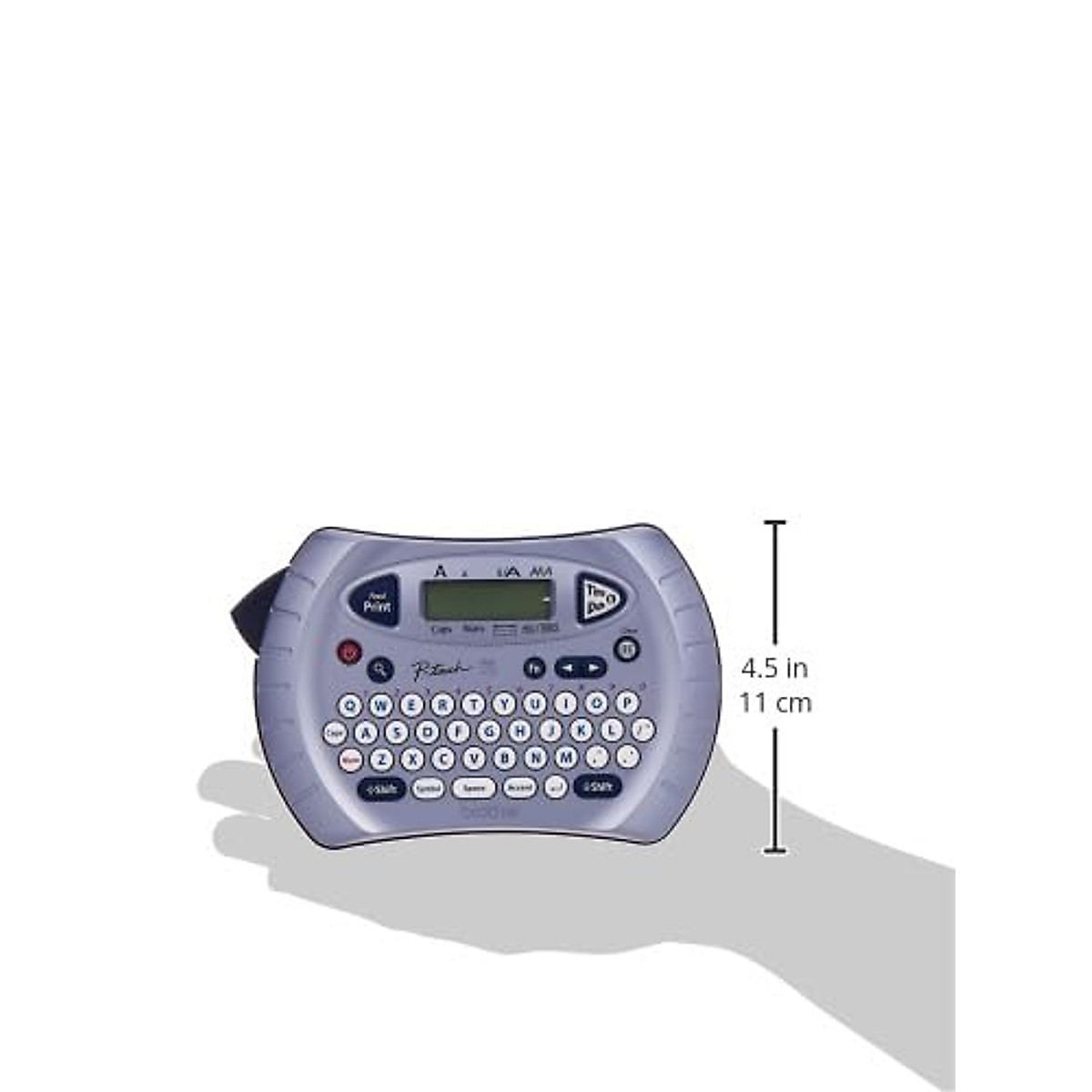 Brother P-touch Label Maker, Personal Handheld Labeler, PT70BM, Prints 1 Font in 6 Sizes & 9 Type Styles, Two-Line Printing, Silver