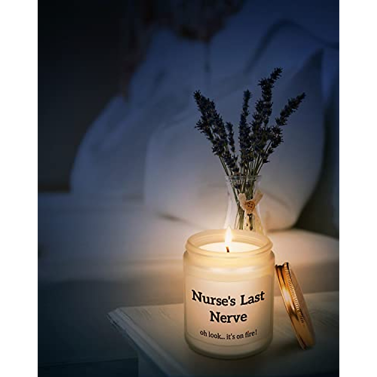 Nurse Gifts for Women, Nurse Gifts, Nurse Practitioner Gifts, Lavender Scented Candles Gifts for Nurse, Nurses Week Gifts, Nurses Day Gifts, Nurse Gifts for Appreciation Retirement, 7Oz