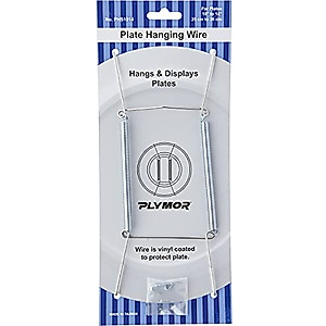 Plymor Stainless Steel Wall Mountable Plate Hanger, 8" H x 3" W x 0.5" D (For Plates 10" - 14")