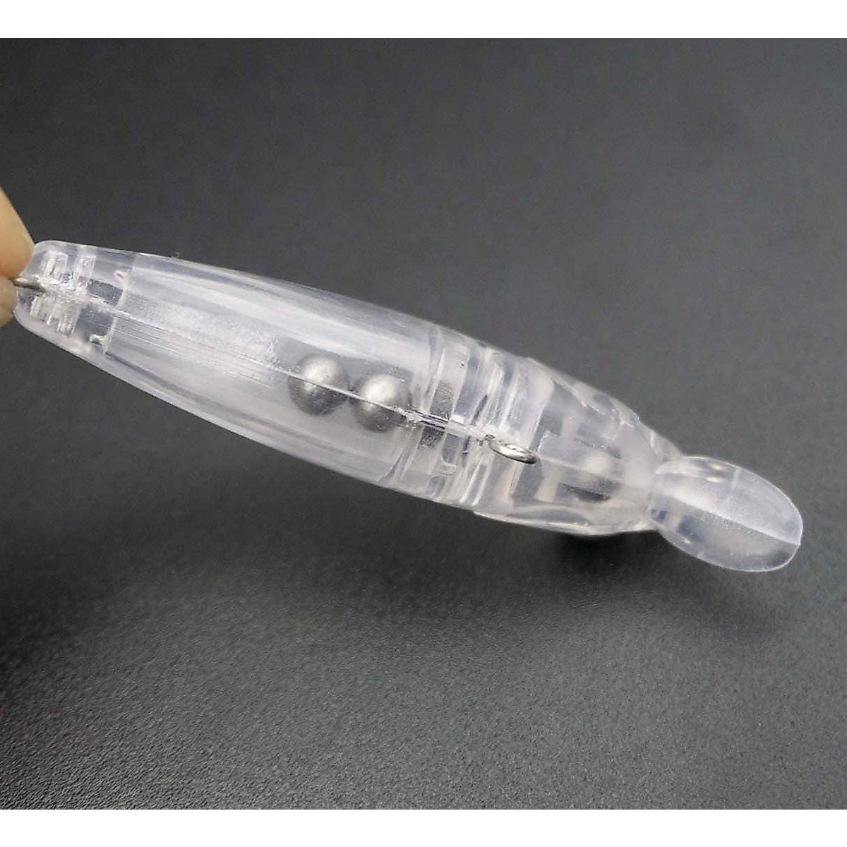 10PCS Unpainted Lure Blanks 6.36g 6.6cm with Free 6mm Eye Crankbait Simulation Blank Body Clear Hard Baits Trout Salmon Minnow Lure Popper Lures Topwater Freshwater 8423