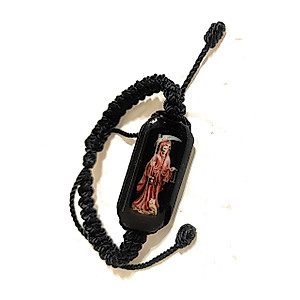 Chavarrieta Black Thread Bracelet Pulsera Roja de hilo de la Santa Muerte