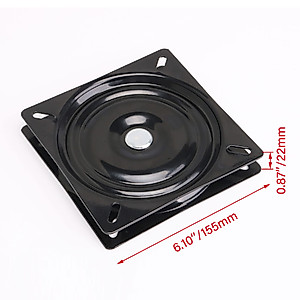 Yibuy Bar Chair Swivel Base Replacement 6.1inch Furniture Chair Swivel Turntable