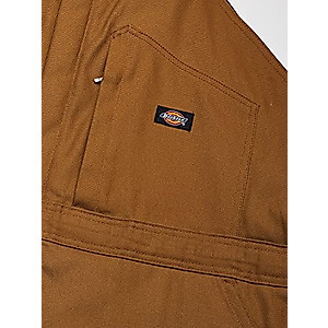 Dickies Men's Premium Insulated Bib Overall, Brown Duck, XX-Large/Short