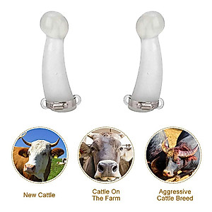 Mumusuki Round Cornered Silicone Calf Cattle Bull Cow Horn Anti Fight Protector Farm Accessory