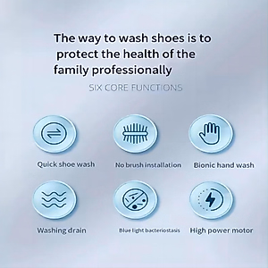 Portable Washing Machine, Shoe Washing Machine, 36L Large Capacity Smart Lazy Washer for Regular clothes, Baby Clothes, Delicates, Perfect for Apartments, Dorms, Business, Trip, College Rooms (White)