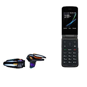 BoxWave Gaming Gear Compatible with Kazuna eTalk - Touchscreen QuickTrigger Auto, Trigger Buttons Autofire Gaming Mobile FPS - Jet Black
