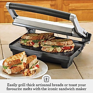 Breville Duo 1500-Watt Nonstick Panini Press, Silver