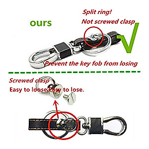 KAWIHEN Leather Smart Remote Key Fob Case Holder Cover Compatible with M3N-32337100 22881480 Chevrolet Colorado Silverado 1500 2500 HD 3500 HD GMC Canyon Sierra 1500 2500 HD 3500 HD