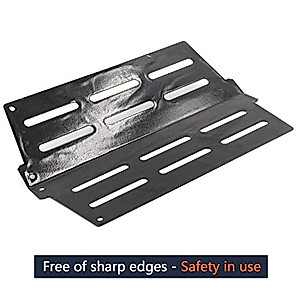 Hongso 65505 7622 Porcelain-Coated Steel Heat Deflector Replacement for Weber Genesis 300 Series E/S-310 E/S-320 E/S-330 with Front-Mounted Control 13 1/4" Flavorizer Bar Heat Shield Plate 62756