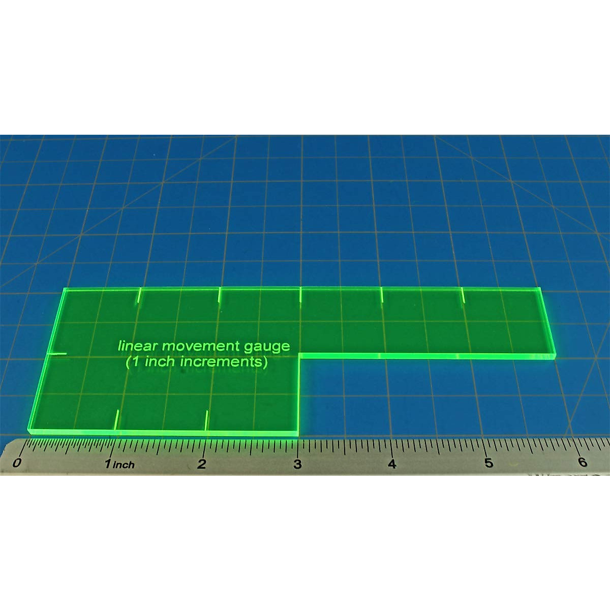 LITKO 1 Inch Linear Gauge Compatible with DBA, Fluorescent Green
