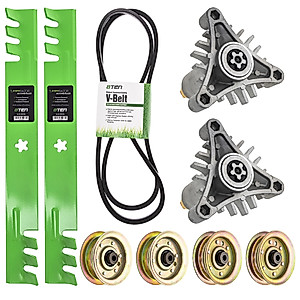 8TEN Deck Rebuild Kit for Husqvarna 42 inch LTH1542 YTH1842 Blade Spindle Belt Idler