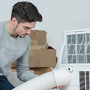 AGPTEK Exhaust Hose for Portable Air Conditioner, 5.9 Inch Diameter AC Vent Hose, Replacement for 5.9 inch Exhaust Vent Tube -Counter Clockwise Thread, 59 Length