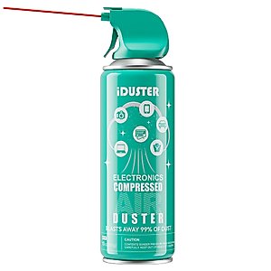 Compressed Air Duster Cleaner for Keyboard - iDuster Air Cans for Cleaning Dust, Hairs, Crumbs, Scraps for Laptop Computer Jewelry Camera