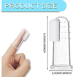 TailGurus 6 Units Pack Pet Finger Toothbrush for Dogs & Cats, Extra Soft Silicone Bristles Professional Dog Toothbrush & Cat Toothbrush, Easy Teeth Cleaning for Dog Dental Hygiene