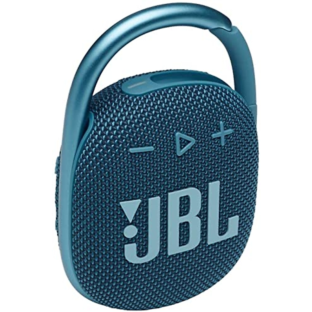 JBL Clip 4: Portable Speaker with Bluetooth, Built-in Battery, Waterproof and Dustproof Feature - Blue New (Renewed)