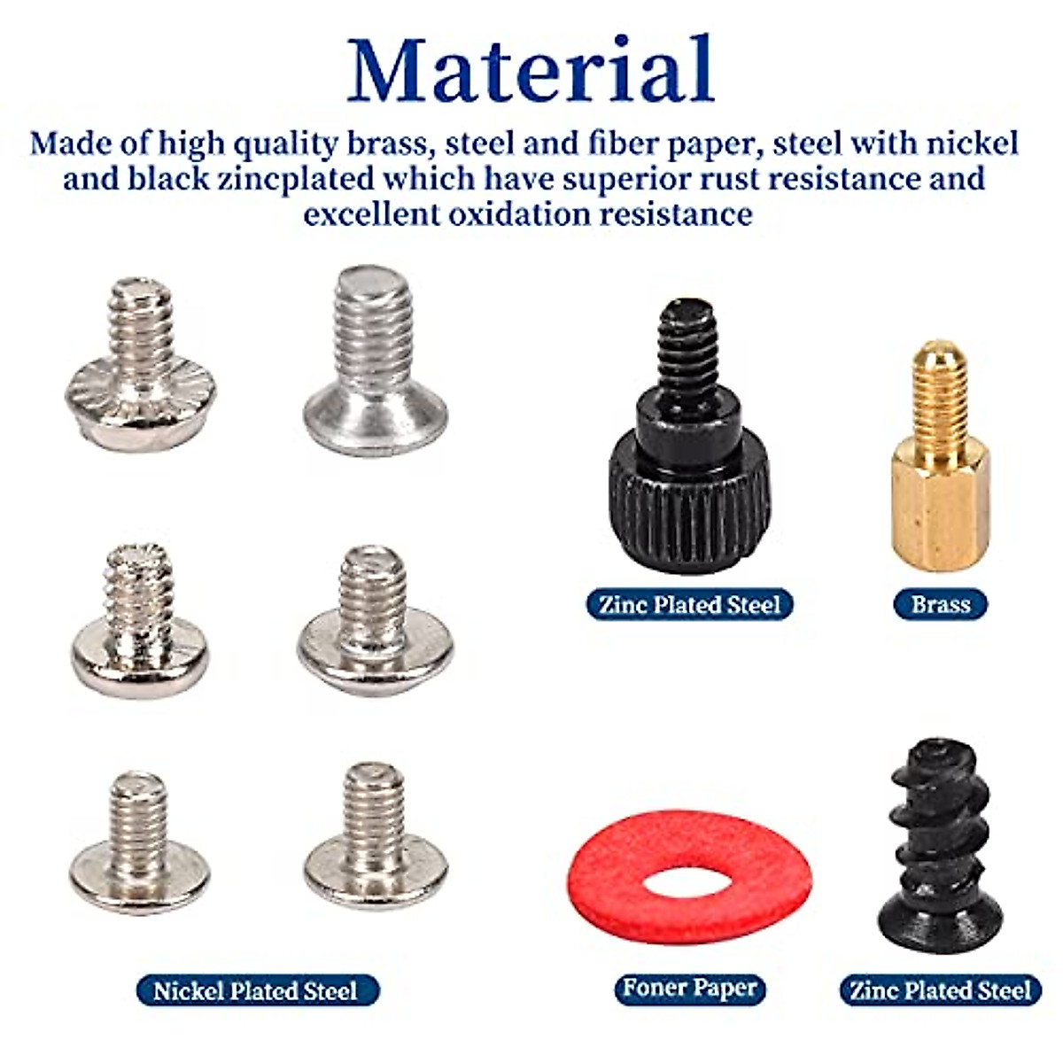 420PCS Computer Screws Standoffs Assortment Kit, Motherboard Screws for Universal Motherboard SSD Hard Drive PC Fan Power Supply Graphics PC Case, for DIY PC Installation & Repair