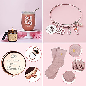 80th Birthday Gifts for Women, Happy 80th Birthday Gifts for Her Best Friend Mom Sister Wife Turning 80, Gift for 80 Year Old Woman Birthday Unique, Funny Birthday Gift Box Ideas