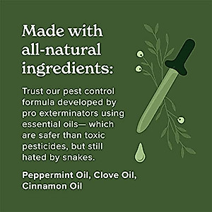 Vine Homecare Snake Defense Spray - 32 Ounces Non-Toxic Snake Repellent - Quick And Easy Pest Control - Safe Around Kids & Pets - Snake Deterrent - Powerful Yard Snake Repellent -Pest Control Spray