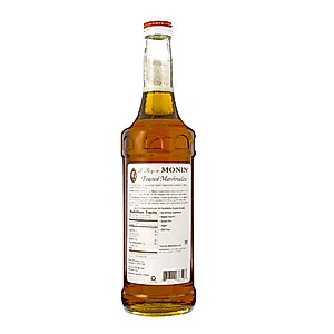Monin - Toasted Marshmallow Syrup, Flavor of Campfire Treats, Natural Flavors, Great for Mochas, Shakes, Cocoas and Cocktails, Non-GMO, Gluten-Free (750 ml)