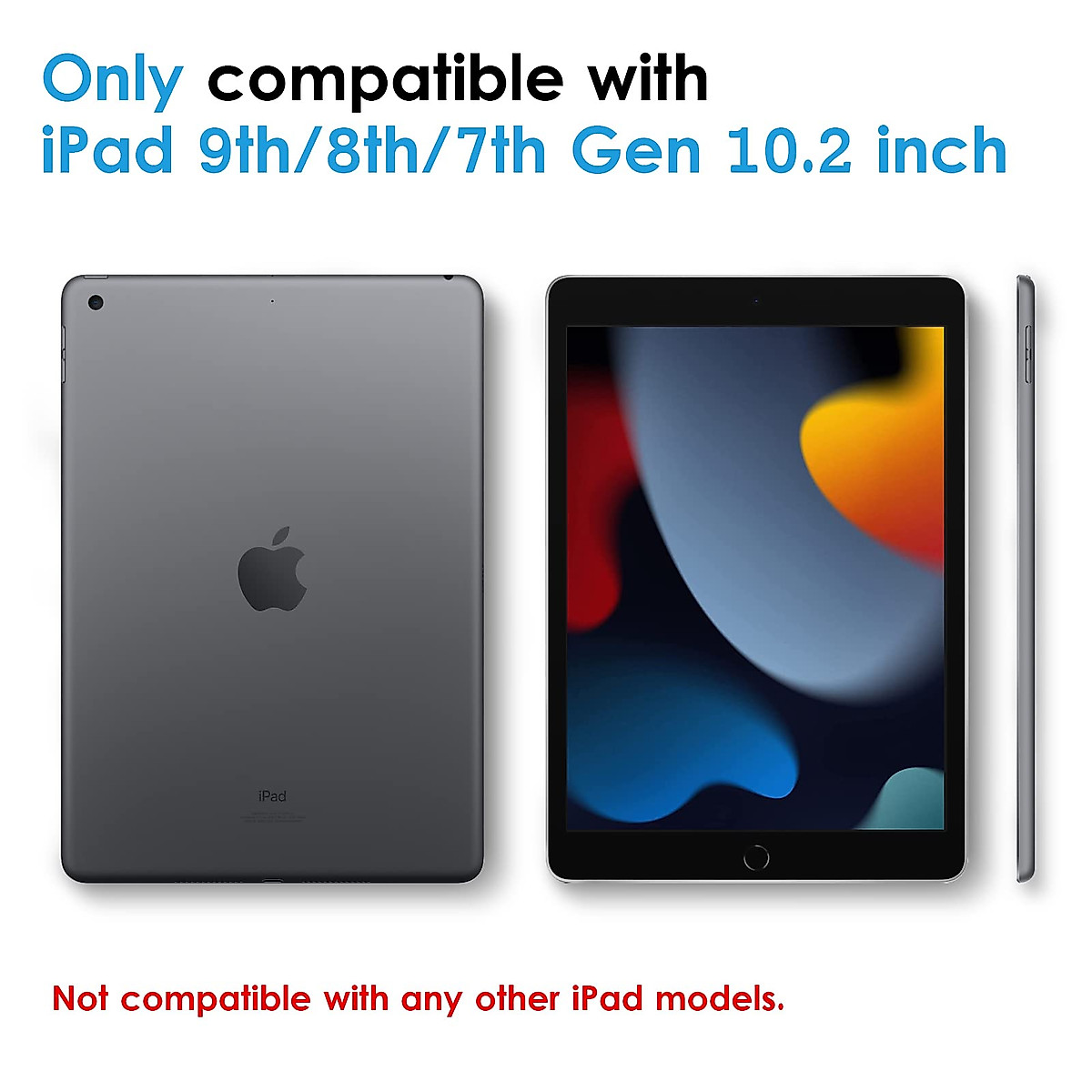 iPad 10.2 Inch Clear Bananas Case and 2 PC Tempered Glass