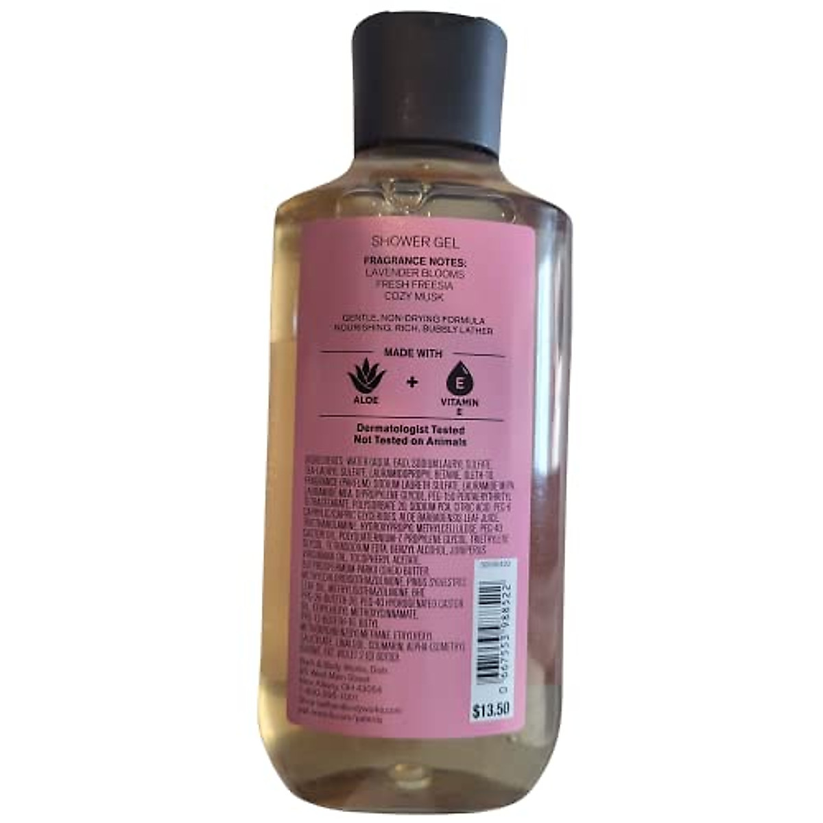 Bath and Body Works Gift Set Bundle with Shower Gel Soap and Loofah Sponge Pouf - (Cozy Evening)