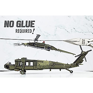 Metal Earth UH-60 Black Hawk Helicopter 3D Metal Model Kit Fascinations