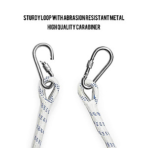 Fire Escape Rope Ladder for 2-12 Story-Fast to Deploy Reusable -Load Weight Capacity up to 900lbs-Evacuation Ladder for Cruise Ship,High Building (Size : 25m(82'))