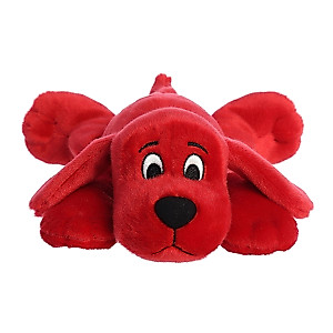 Aurora® Playful Clifford® Laying Clifford Stuffed Animal - Childhood Nostalgia - Lasting Companionship - Red 11 Inches