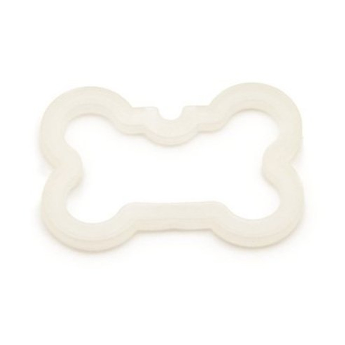 Custom Bone Shaped Pet Id Dog Tag Silencer, Glows in The Dark