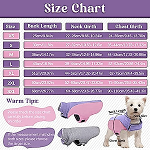 Polar Fleece Dog Sweater, Dog Apparel for Cold Weather, Reversible Soft Warm Coat with Leash Hole, Safety Reflective Strap Adjustable Hook and Loop Dog Fleece Vest for Small Medium Large Dogs(XS-3XL)
