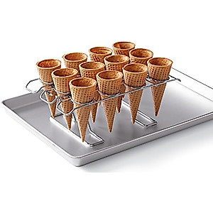Wilton Cupcake Cones Baking Rack, 12-Cavity Ice Cream Cone Cupcakes Holder