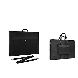 Nicpro Large Art Portfolio Bag 35 x 43 Inches Waterproof Nylon Artist Storage Case & Nicpro Light Weight Art Portfolio Bag 20x26" Art Canvas Storage