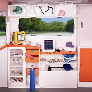 Our Generation Rescue Ambulance Playset with Electronics for 18 Dolls"
