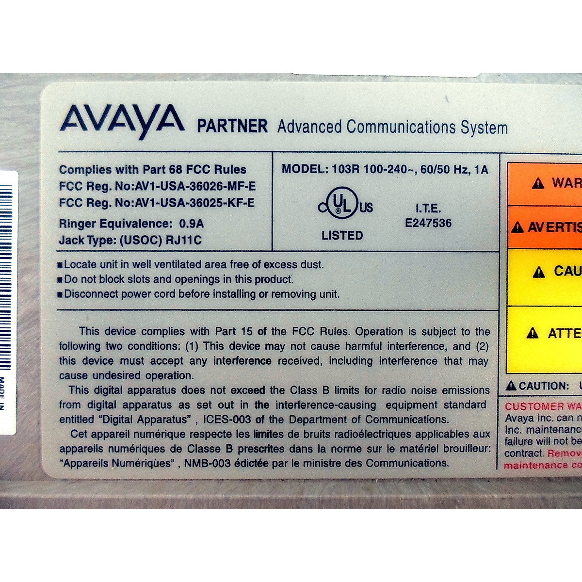 Avaya Partner ACS 509 Processor R7.0 (700316474) (Renewed)