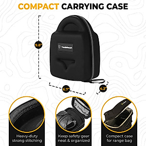 TradeSmart Gun Range Protection Duo Kit - Purple and Grey Shooting Eye and Ear Protection for Women and Men, U.S. Certified