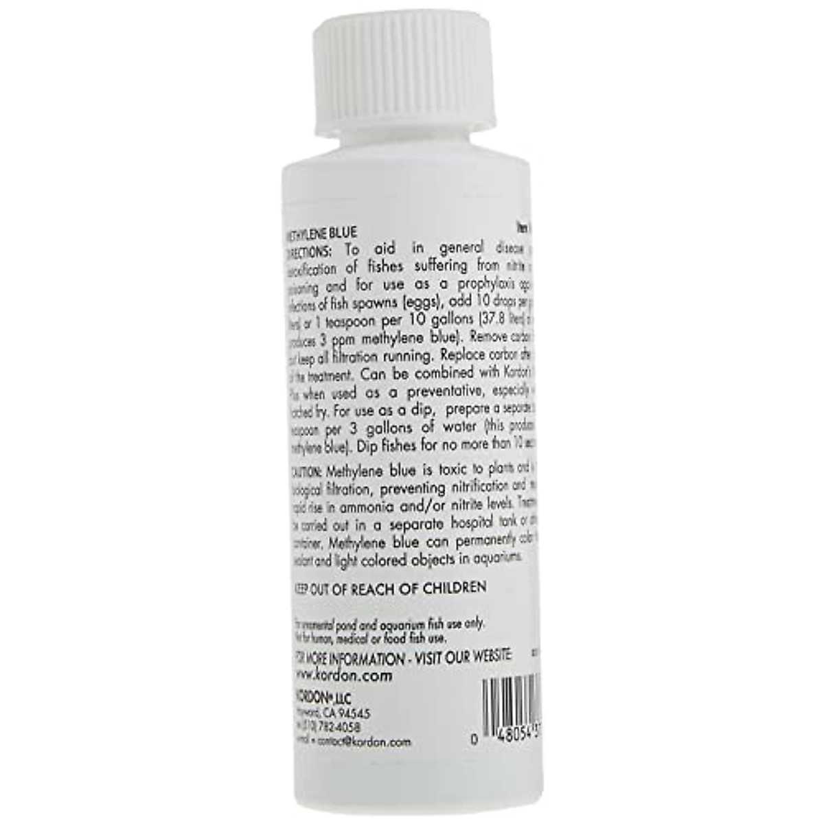 Kordon Methylene Blue Disease Preventative – Safe for Freshwater & Saltwater Aquariums, Prevents Fungal Infections & Treats Parasites, Reduces Fish Stress, 4-Ounces