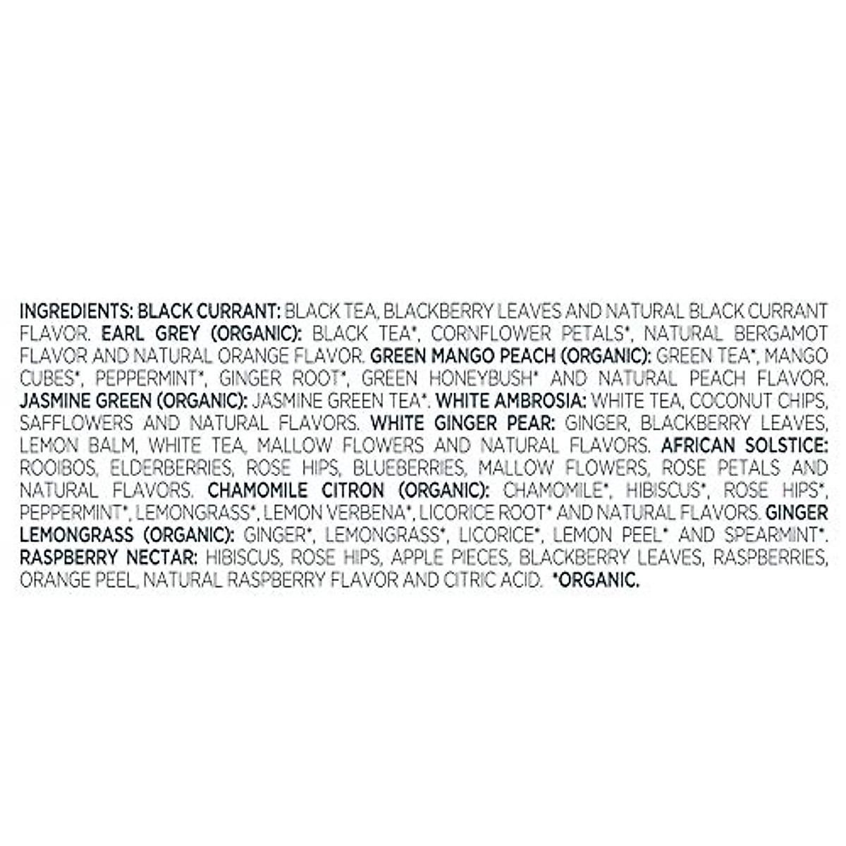 Tea Forte Assorted Classic Tea, Petite Presentation Box, Sampler Gift Set With Handcrafted Pyramid Infusers - Herbal, Black, Green, White, 10 Count (Pack of 1)