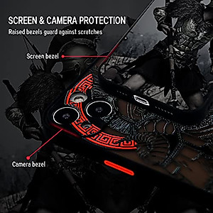 Cool Gladiator Phone Case with 3D Embossed Compatible for iPhone 13 Mini Clear Frosted Trendy Phone Case