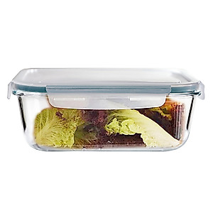 XYouyu Food Storage Containers Glass Food Storage Containers With Airtight Lids -Meal Prep Airtight Glass Bento Boxes BPA-Free (Set Of 3 Piece) Microwave, Oven Safe