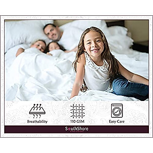 Infinity Collection - Premium Quality, Soft, Wrinkle, Fade, & Stain Resistant, Easy Care, Oversized Duvet Cover Set, King/California King, Blue