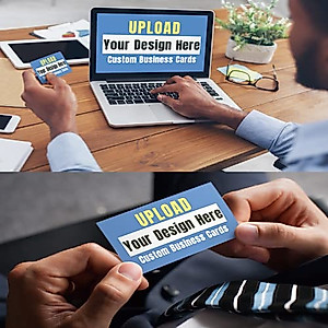 Custom Business Cards Personalized Business Cards with Logo 2-Sides Printed Coated Paper for Office - 3.5" X 2" - Your Own Design