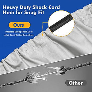 YimSting Center Console Boat Cover 17-19 ft, Upgraded 900D Heavy Duty Waterproof Boat Cover for Center Console Boat 17ft 18ft 19ft, Marine Grade Canvas, Gray