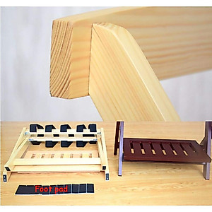 ELEdvb Luggage Rack Hotel Luggage Rack Hotel Room Foldable Solid Wood Suitcase Holder Luggage Rack Shelving Suitcase Backpack