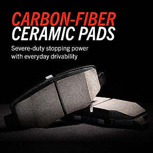 Power Stop Z23-1867 Front Z23 Evolution Sport Carbon Fiber Infused Ceramic Brake Pads with Hardware