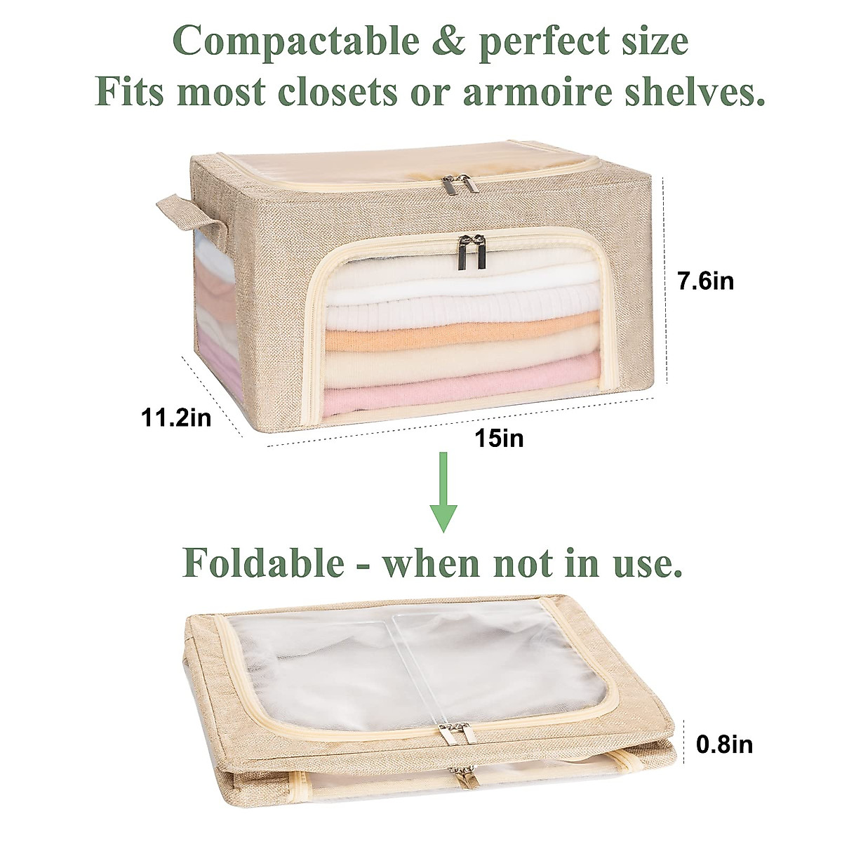 22L Cashmere Sweater Storage Bag with Natural Cedar Ball, Breathable Cashmere Protection Pouch Friendly For Woolen Cashmere Sweaters Storage For Closet Shelf