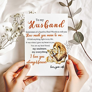 ACHICGIRL Romantic Birthday Gift for Husband, Unique Sweet Birthday Card from Wife, Thank You Husband Birthday Card, Happy Birthday To My Husband