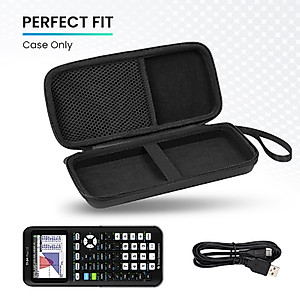 Graphing Calculator Case for Texas Instruments TI-84 Plus CE, Carrying Box Protective Case for TI-83 Plus CE Ti-85 Ti-89 Ti-82 Plus/C CE ,Hard EVA Case for Casio fx-9750GII (only case,Black)