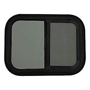 RecPro RV Window | 20" W x 15" H | Teardrop Horizontal Slide | RV Window Replacement | Optional 1 1/2" Trim (2 Windows, with Trim Kit) | Made in USA