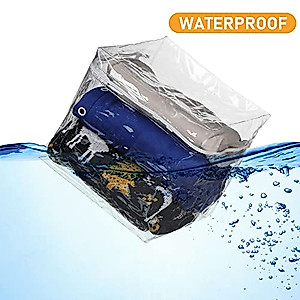 6 Pack Clear Zippered Organizers Foldable Sweater Storage Plastic Storage Bag with Zipper and Handle Clear Storage Bins for Closet Cubic Zippered Containers Zippered Collapsible Cube for Clothes Toy